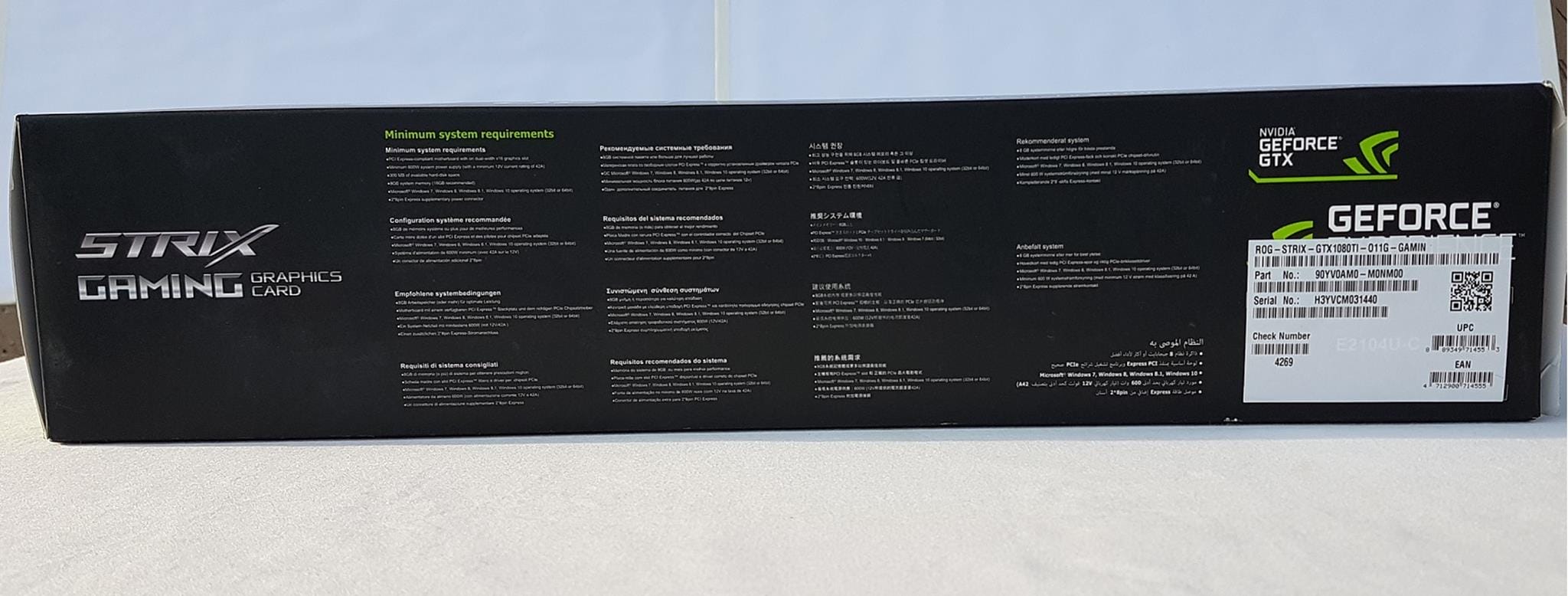 ASUS ROG Strix GeForce® GTX 1080 Ti - EnosTech.com