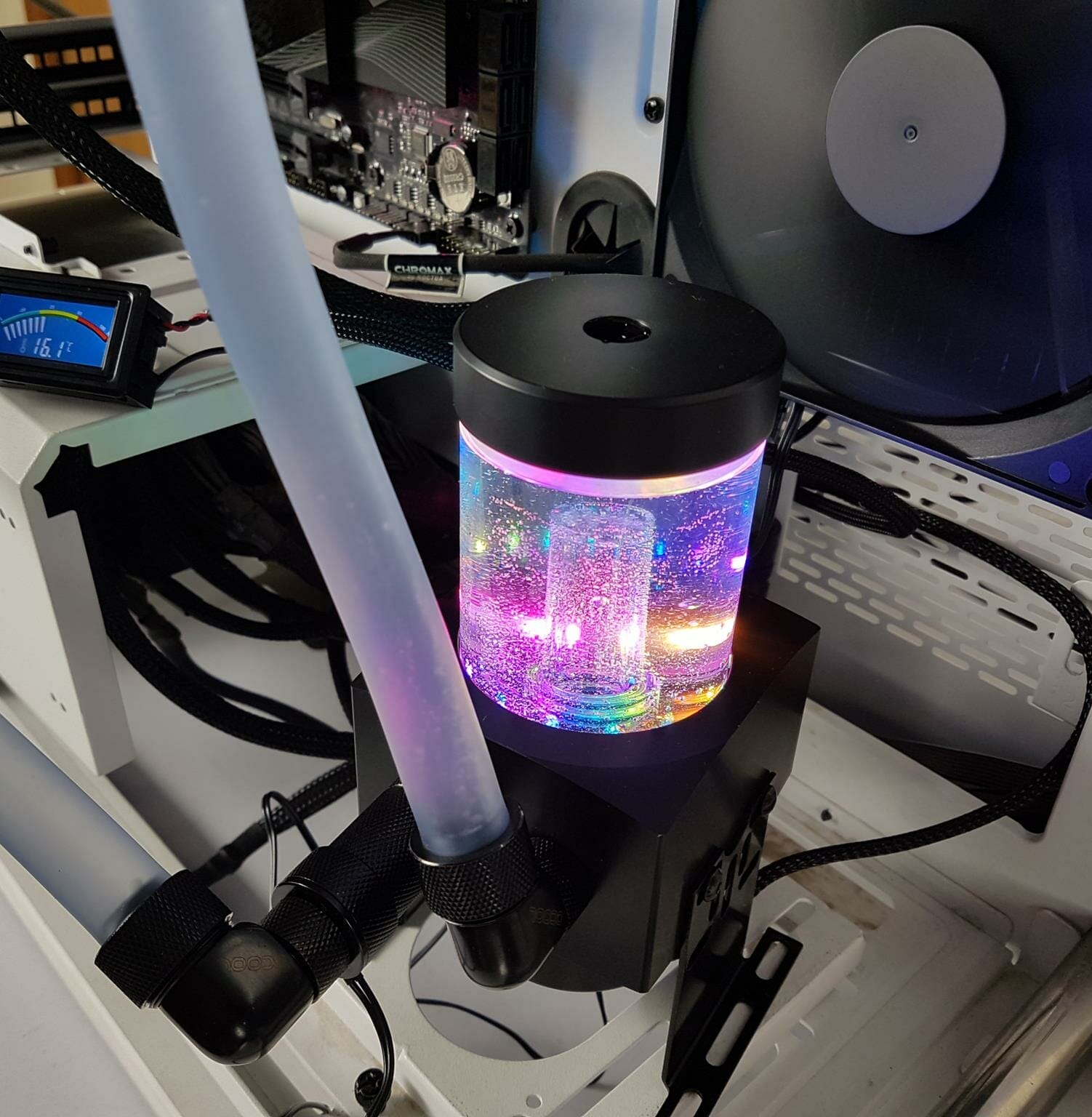 ALPHACOOL Core 100 Aurora reservoir Acetal/Acryl with Apex VPP Pump ...