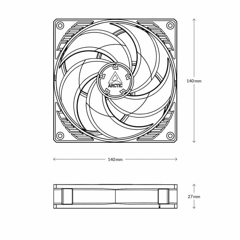 ARCTIC P14 PWM PST Fans Review - EnosTech.com